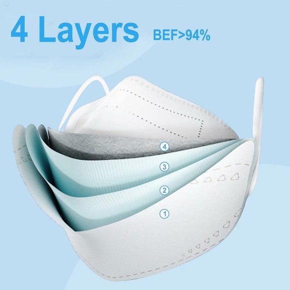 Accessories | Unisex Kf94 Mask 5pcs Face Masks White Disposable Masks ...